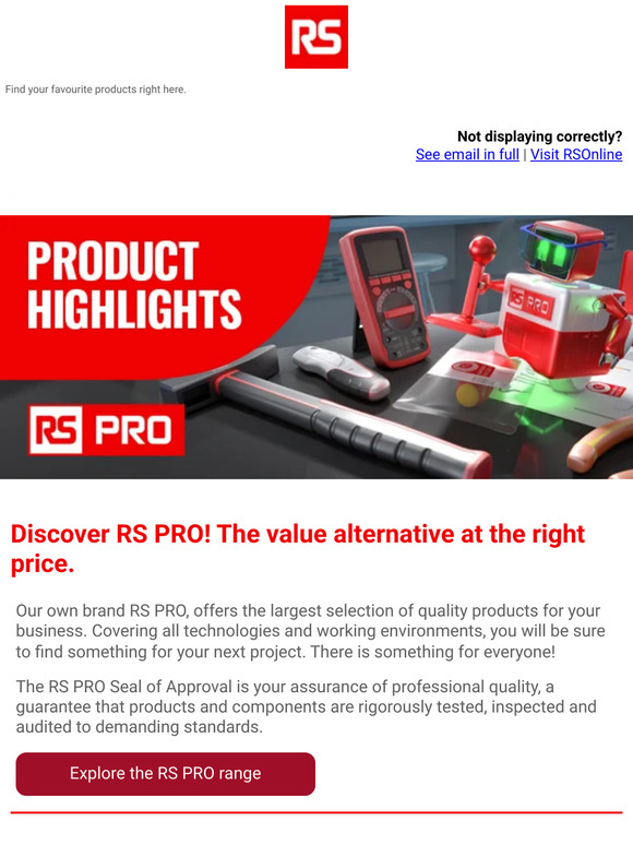 RS Components: Have you discovered RS PRO's Quality, Value and Range ...