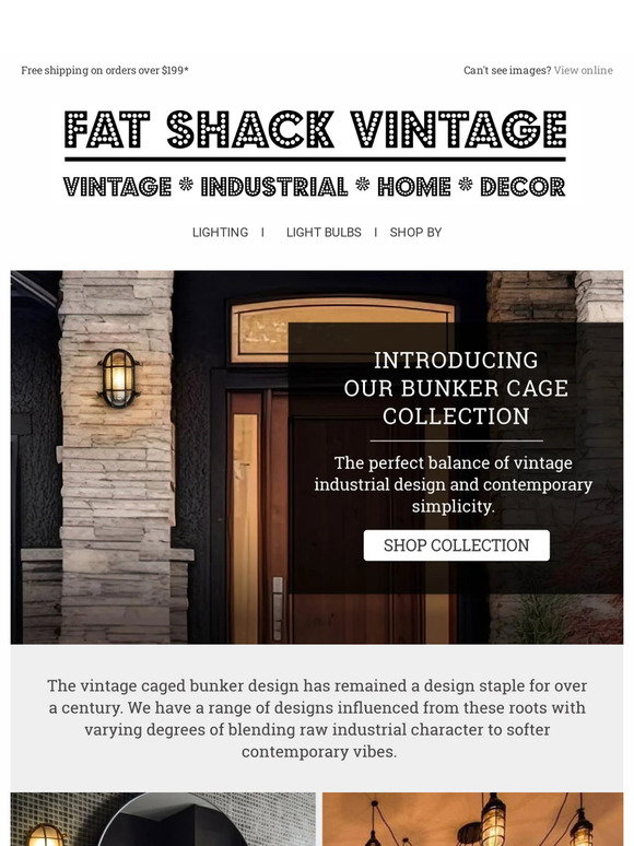 Fat Shack Vintage: 📣 Introducing Our Bunker Cage Collection Lights | Milled