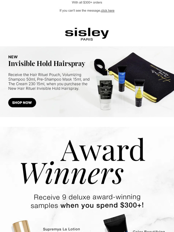 Sisley Cosmetics: Receive 9 award-winning deluxe samples 🏆 | Milled