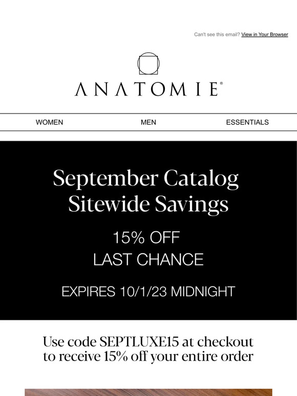 Anatomie: Last Chance Catalog Special Offer | Milled
