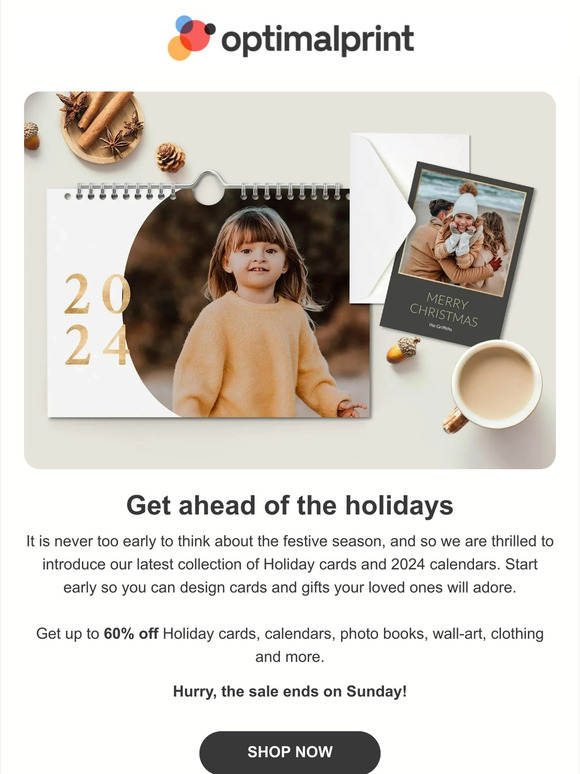 Optimalprint: 🌟 Our new Holiday Cards and 2024 Calendars are here 🌟 ...