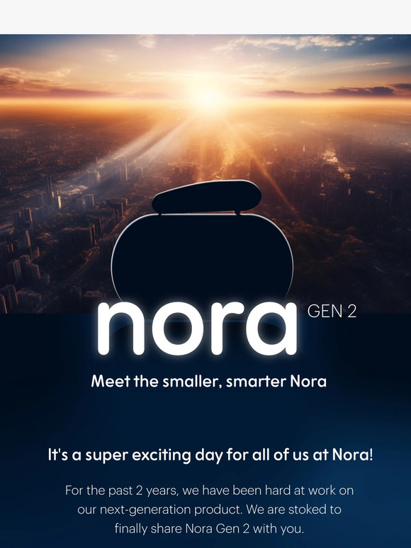 Smart Nora: The NEW Nora, now with Sleep Apnea risk detection. | Milled