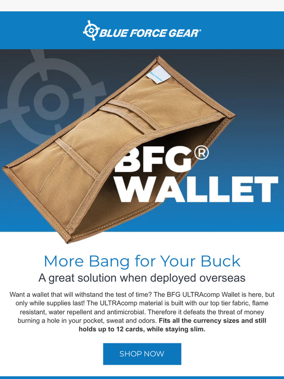 Blue Force Gear: The Exclusive BFG Wallet | Milled