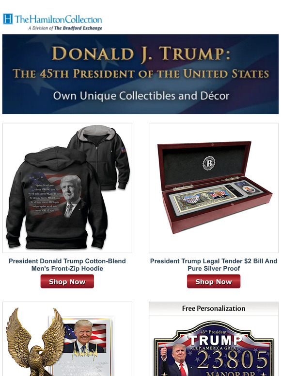 The Hamilton Collection: Find Exclusive Donald Trump Collectibles | Milled