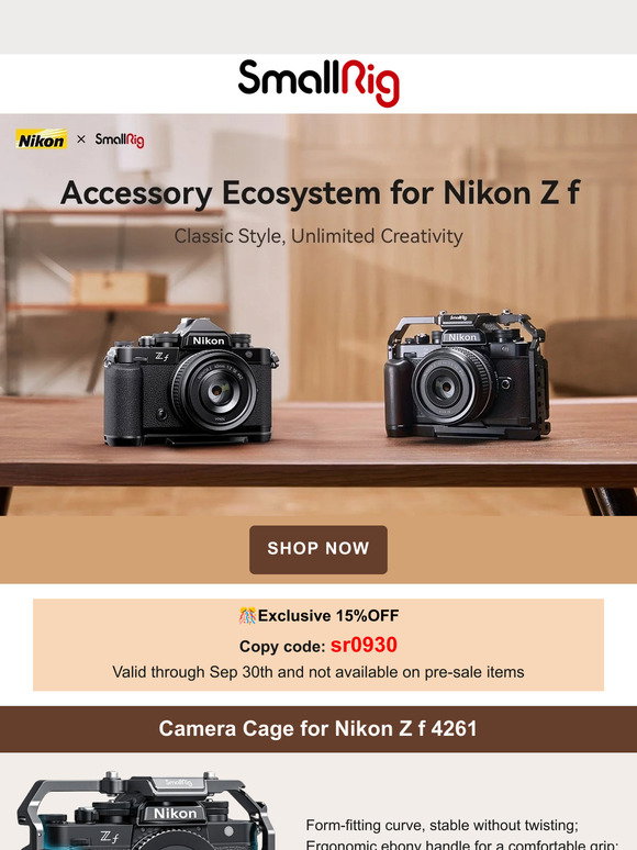 SmallRig: Accessory Ecosystem for Nikon Z f | Milled