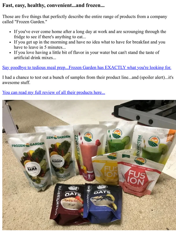 fitstep: Frozen foods that are super healthy (and delicious)... | Milled