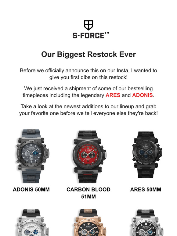 S-FORCE: The moment you've been waiting for has arrived | Milled