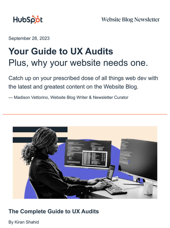 HubSpot: Your Guide to UX Audits | Milled