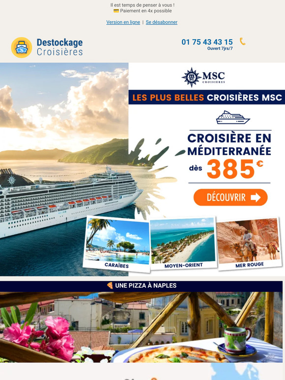 Destockage Croisières: 🎖 Les 6 plus belles croisières MSC dès 385€ ! | Milled