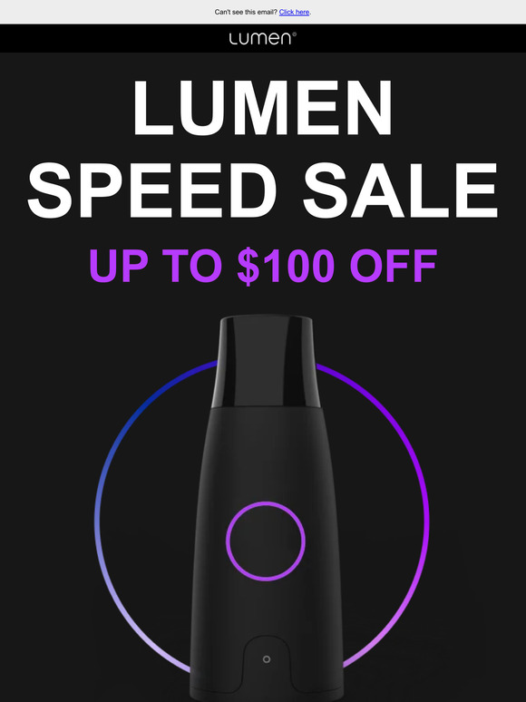 Lumen: Speed Sale extended! Up to $100 off Lumen 💪 | Milled