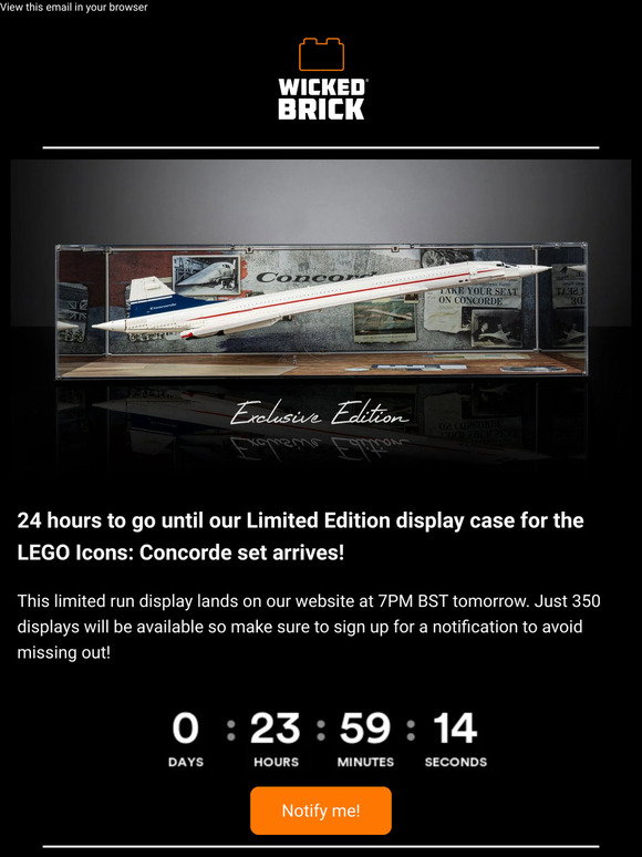 Wicked Brick: Take a closer look at our Concorde display ️ | Milled