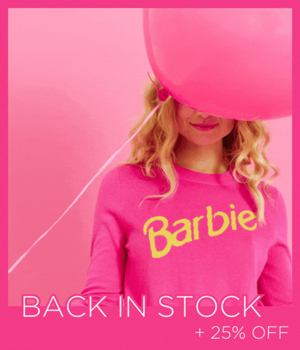 Chinti and Parker: Barbie's back! The Barbie logo sweater is back in ...