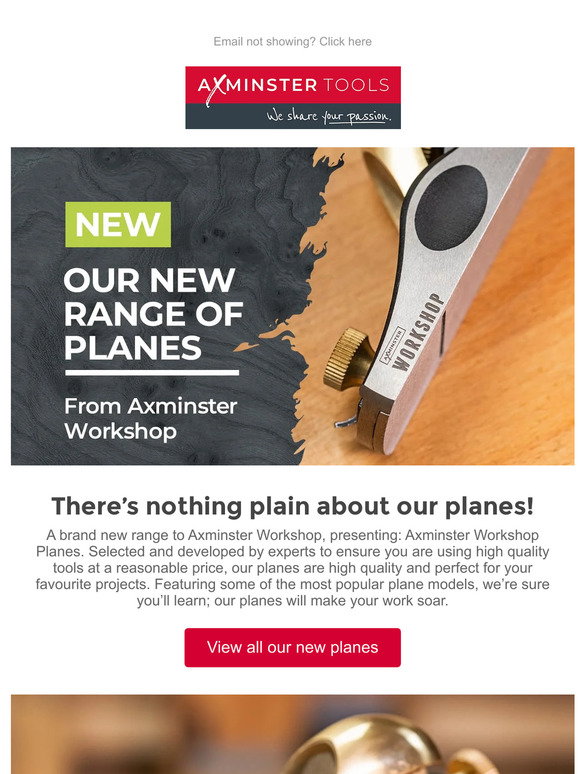Axminster Tools: Planes from Axminster Workshop | Milled