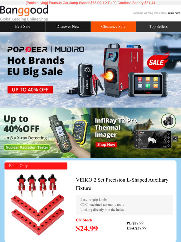 Banggood: [New Tools & Auto Motor] FNIRSI-GC01 Nuclear Radiation Tester ...