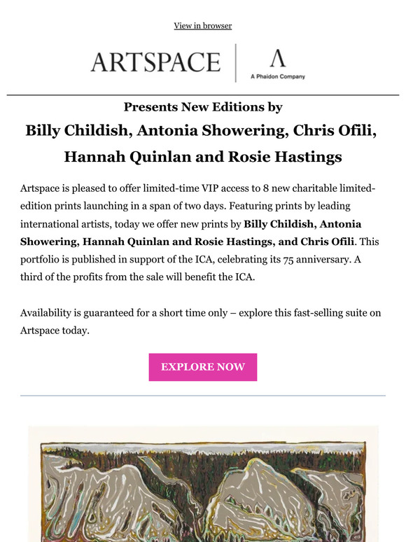 Artspace: Announcing 8 new limited editions to benefit the ICA - Drop 2 ...