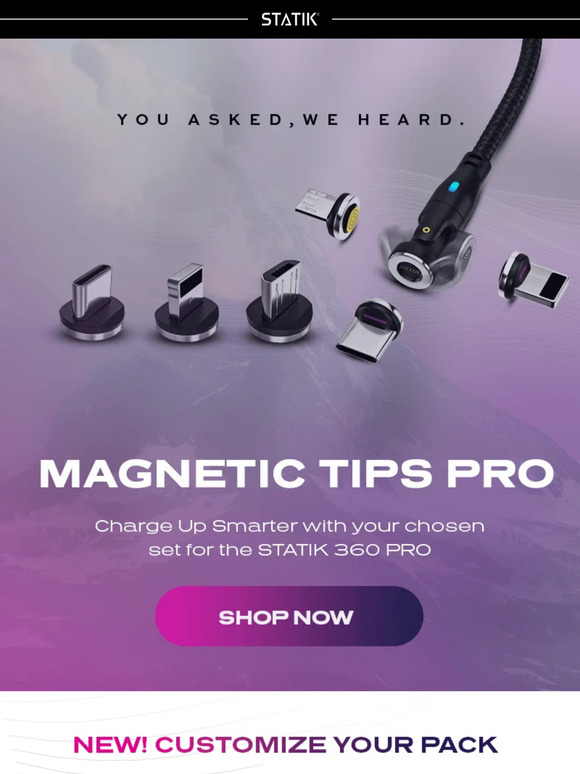 Statik: JUST IN: Magnetic Tips Pro | Milled