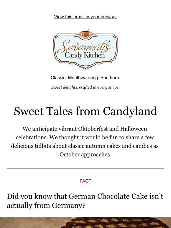 Savannah's Candy Kitchen: Octoberfest in Candyland: Sweet Tales 🍁 | Milled