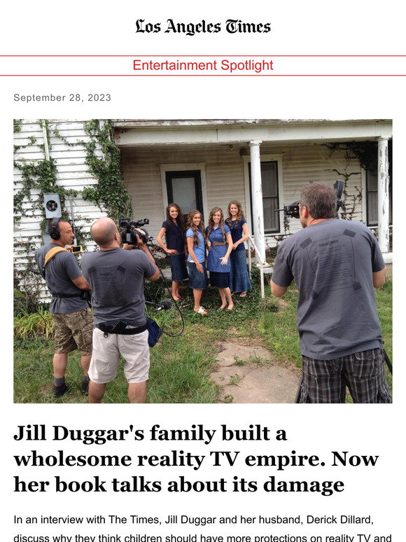 Los Angeles Times: Jill Duggar on the real-life damage of reality TV ...