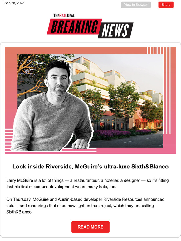 The Real Deal: BREAKING: Look inside Riverside, McGuire’s ultra-luxe Sixth&Blanco | Milled