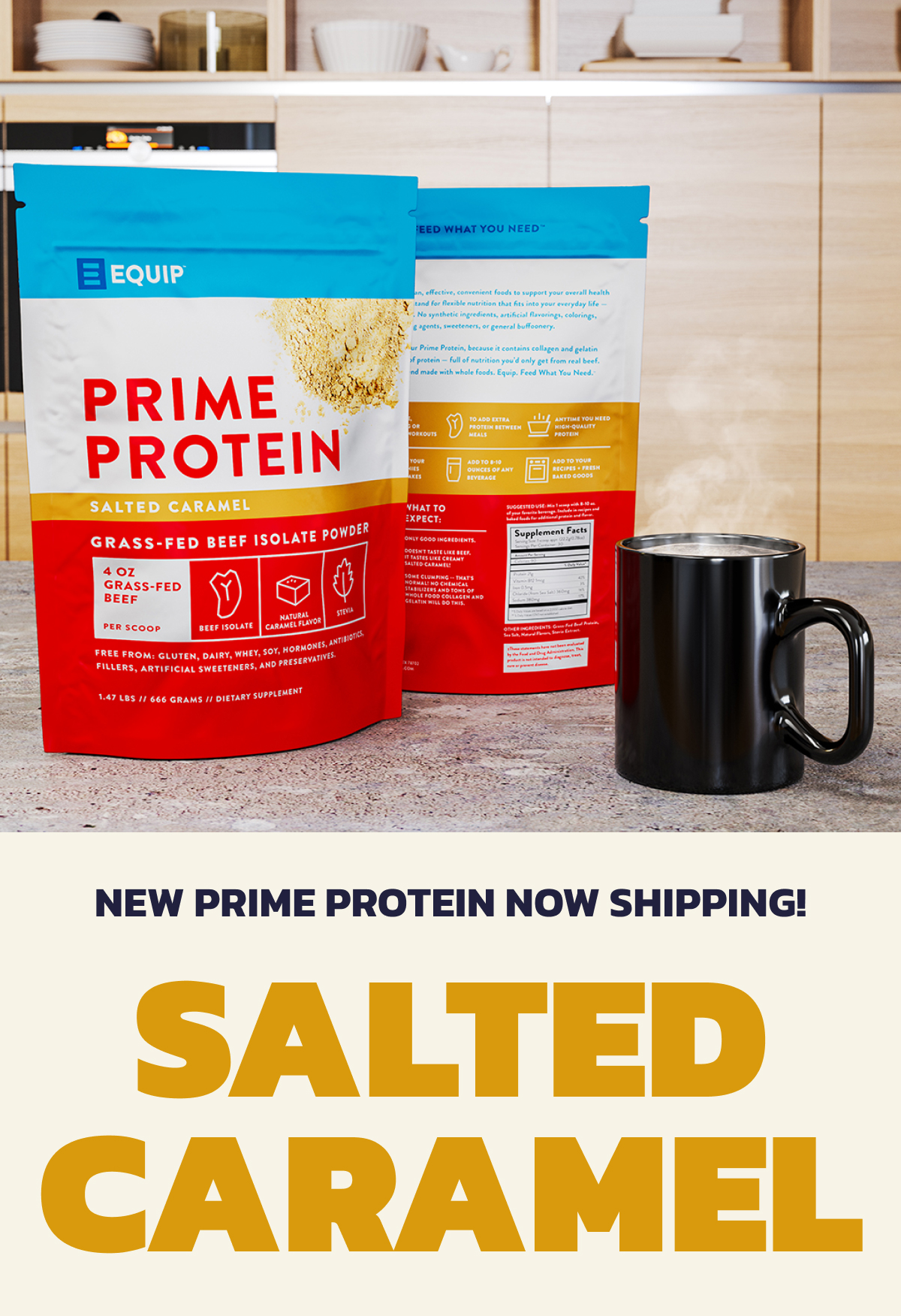 Equip Foods: Prime Protein Salted Caramel Is Now Shipping! | Milled
