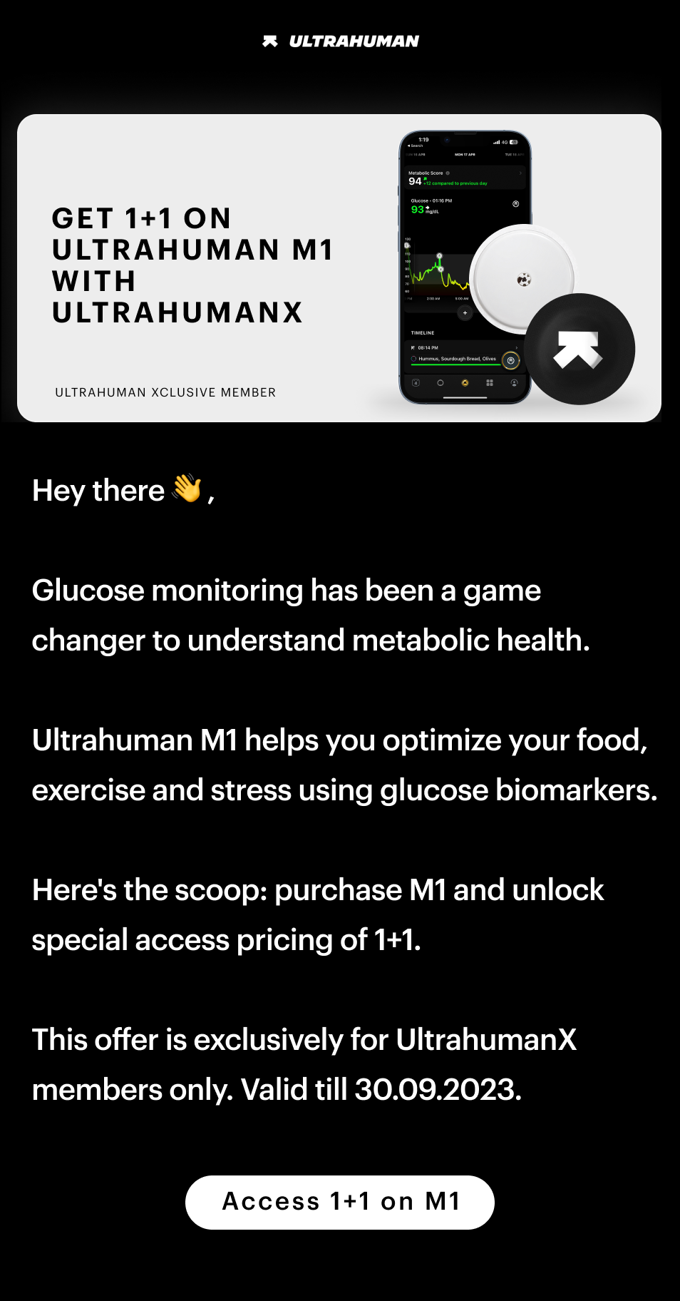 Ultrahuman: Get 1+1 on M1 with UltrahumanX | Milled