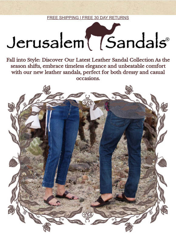 Jerusalem Sandals: Discover our exquisite leather sandals, designed to ...