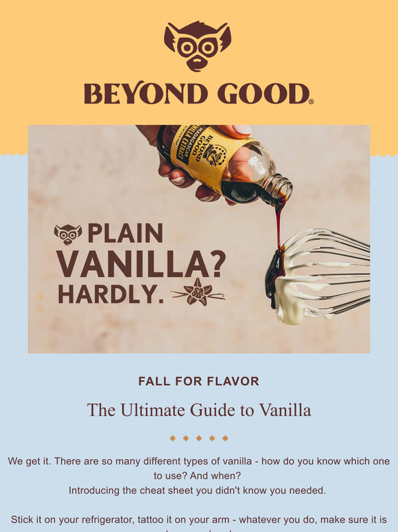 Beyond Good: The Vanilla Cheat Sheet Your Refrigerator Needs 📝 | Milled