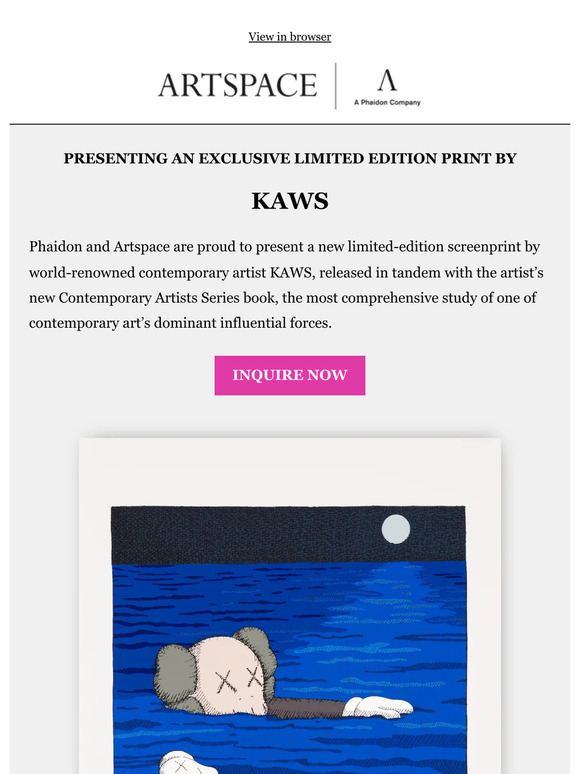 Artspace: Presenting an exclusive limited edition print by KAWS | Milled