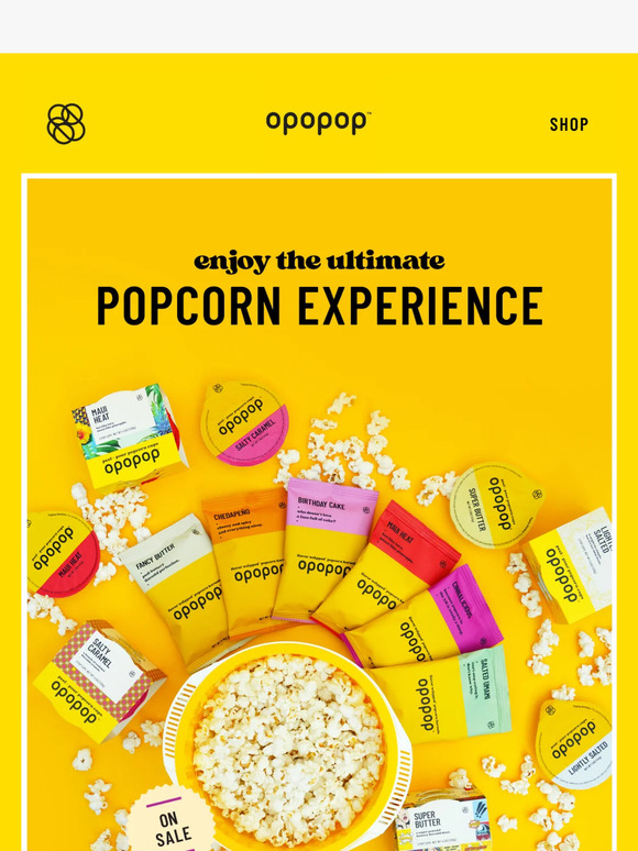 Opopop: Save big on the Ultimate Popcorn Collection! | Milled