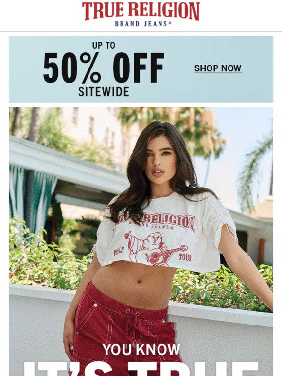 True Religion: Logo Graphics + Tees + Sweats | Milled