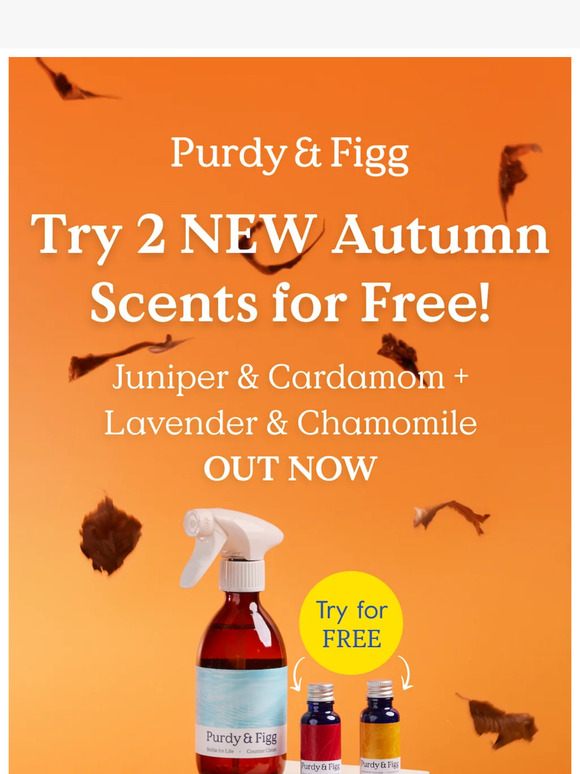 Purdy & Figg: NEW Autumn Scents - Try for Free! | Milled
