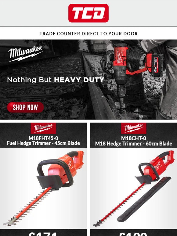 Trade Counter Direct: Milwaukee Powertool Deals - Shop Now | Milled