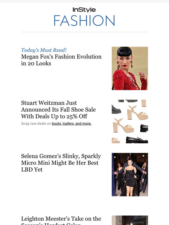 InStyle: A look at Megan Fox's fashion evolution | Milled