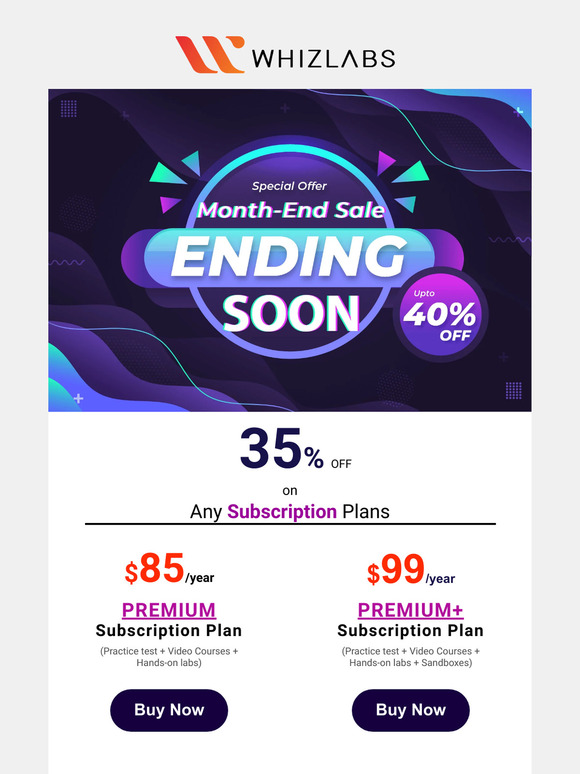 Whizlabs: Hurry! Whizlabs Subscription for only $99 Expires Soon | Milled