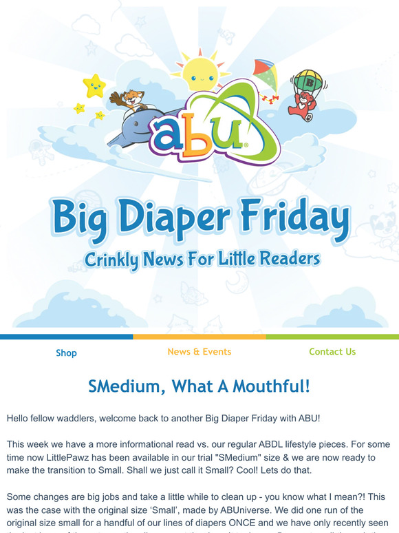 ABUniverse USA: Big Diaper Friday With ABU! This week we look into what ...