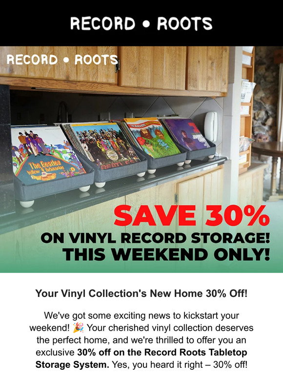 Record Roots: Weekend Sale Alert: 30% Off Vinyl Collection Storage ...