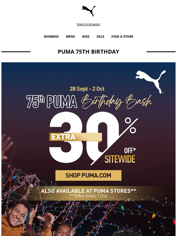Puma: EXTRA 30% OFF 🎁 PUMA 75th Birthday Deals! | Milled