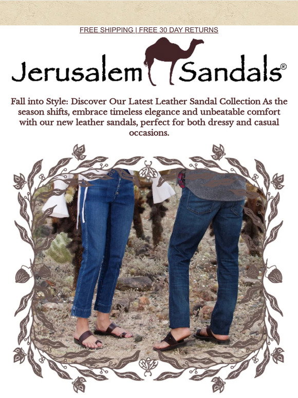 Jerusalem Sandals: Discover our exquisite leather sandals, designed to ...