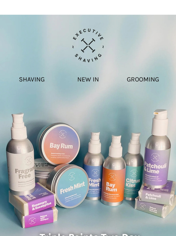 Executive Shaving: TRIPLE Points, TRIPLE The Reasons to Shop! | Milled