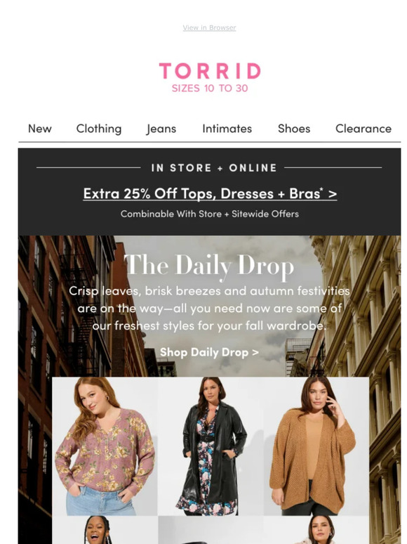 Torrid: The Daily Drop: Fall Edition 🍂 | Milled