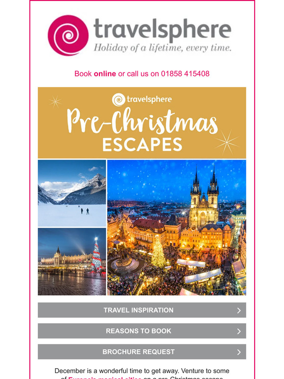 Travelsphere: Enjoy a pre-Christmas escape with Travelsphere | Milled
