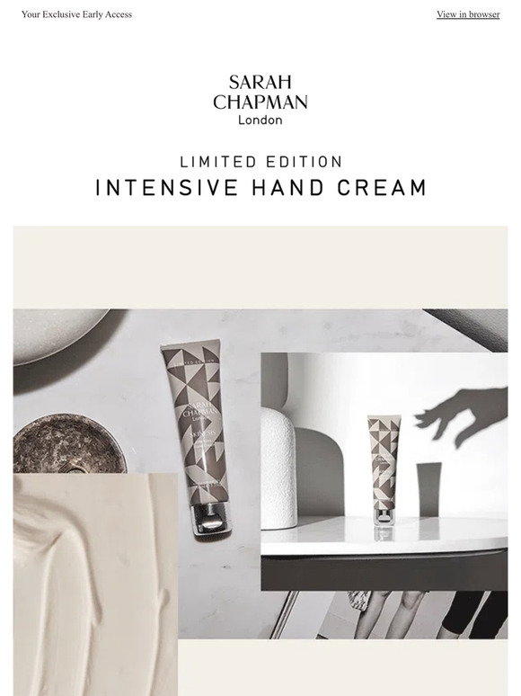 Sarah Chapman: Meet Our NEW Limited-Edition Intensive Hand Cream | Milled