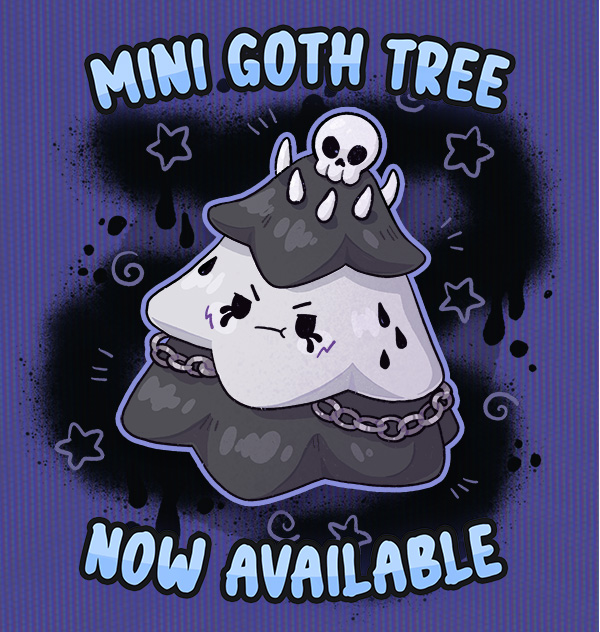 Squishable: New Mini Goth Tree! Like Christmas but Halloweenier!🖤 | Milled