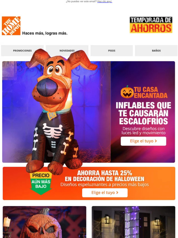 Home Depot: 🦇👻¡Muajajaja! Estos inflables te causarán escalofríos | Milled