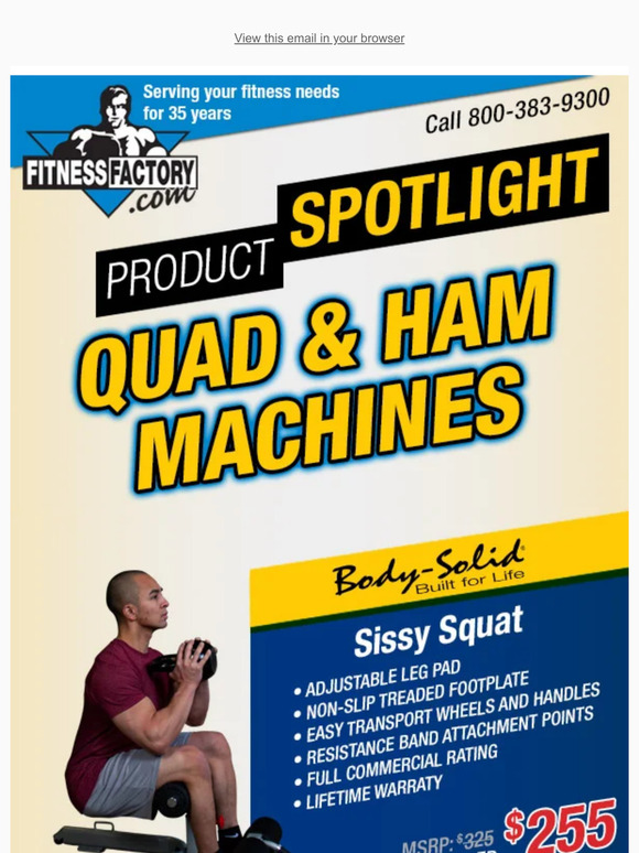 FitnessFactory.com: Product Spotlight Quad & Ham Machines | Milled