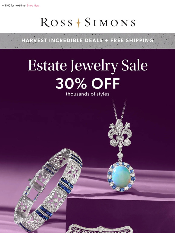 Ross-Simons: Estate Jewelry Sale: 30% off rare and luxurious treasures ...