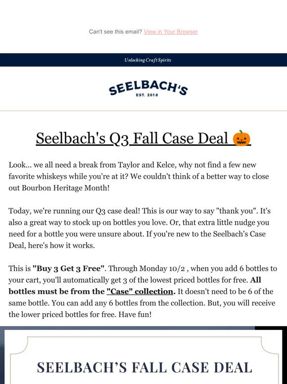 Seelbachs: Seelbach's CASE DEAL Is Back! 🎃 | Milled