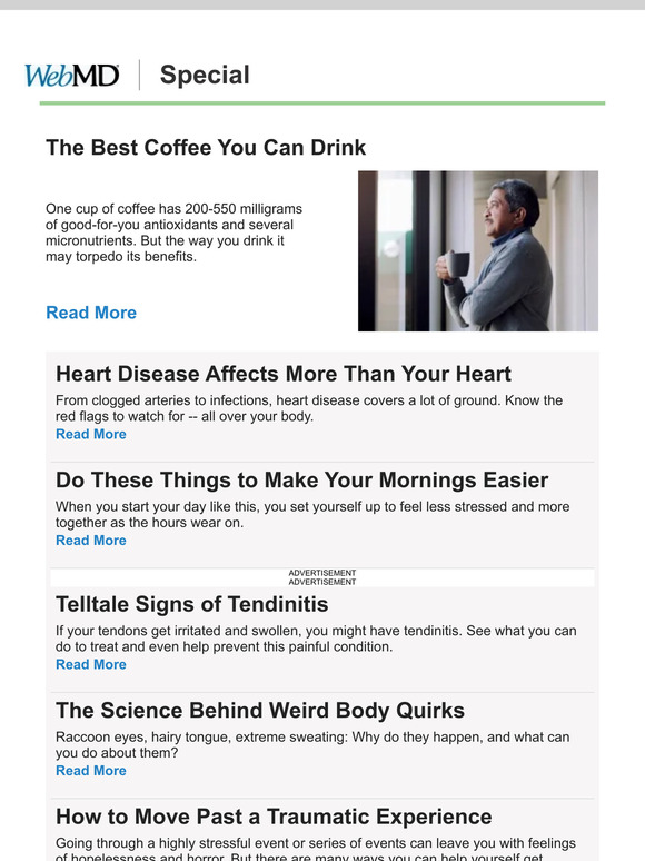 WebMD: The Best Coffee You Can Drink | Milled