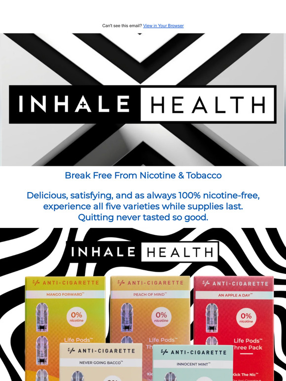 Inhale Health: Last Day of the Month, Last Day of Special Anti-Cigarette® Pricing | Milled