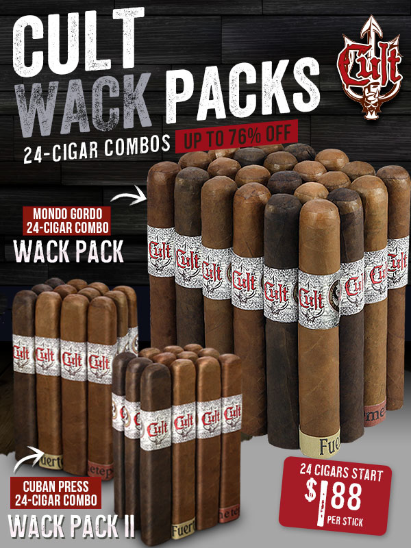 Cigar Page: $2 Cult Nicaraguan Wack Pack combos | Milled